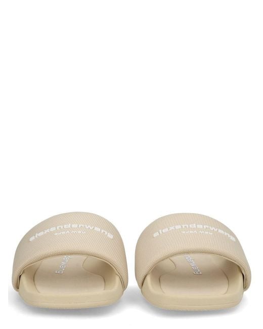 Alexander Wang Slip-On Slipper in Natural | Lyst UK