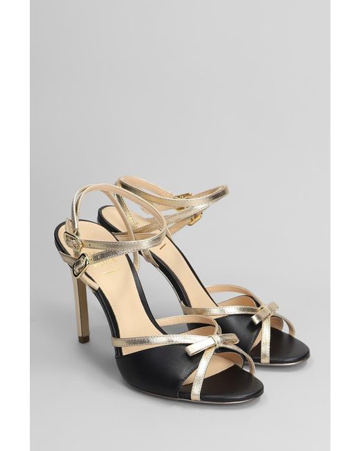 GOLD&ROUGE Bolly Sandals in Black | Lyst