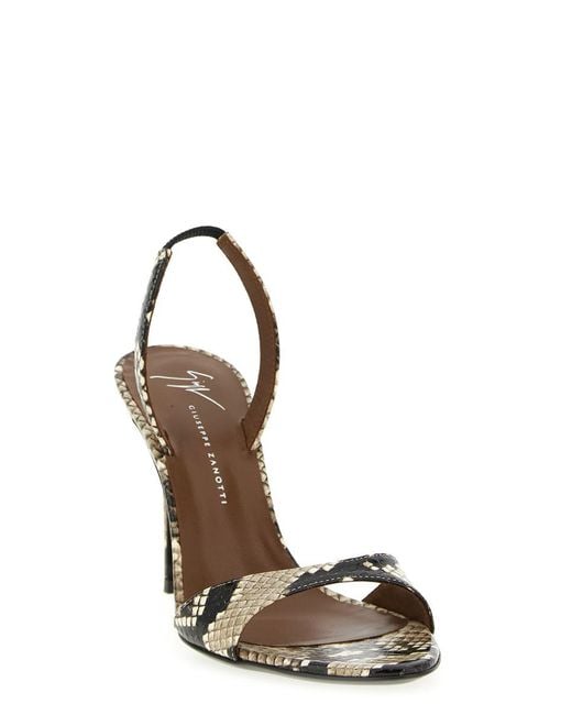Giuseppe Zanotti High Heel Sandals in Metallic | Lyst UK