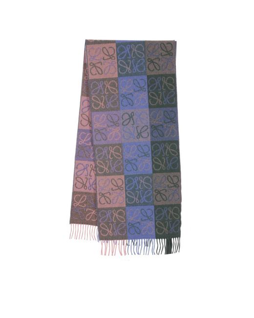 Loewe Scarfs in Blue | Lyst