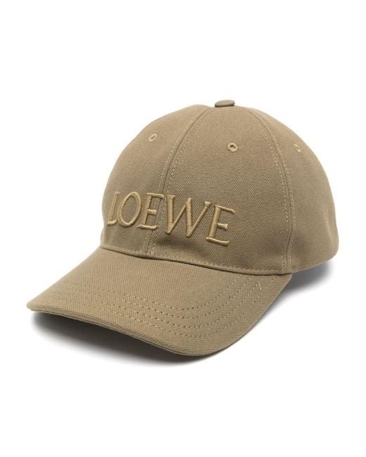 Loewe Logo Baseball Cap in Natural | Lyst