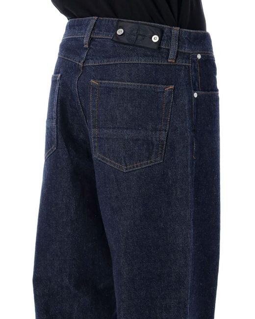 Stone Island Rinsed Denim Loose Jeans in Blue for Men | Lyst UK