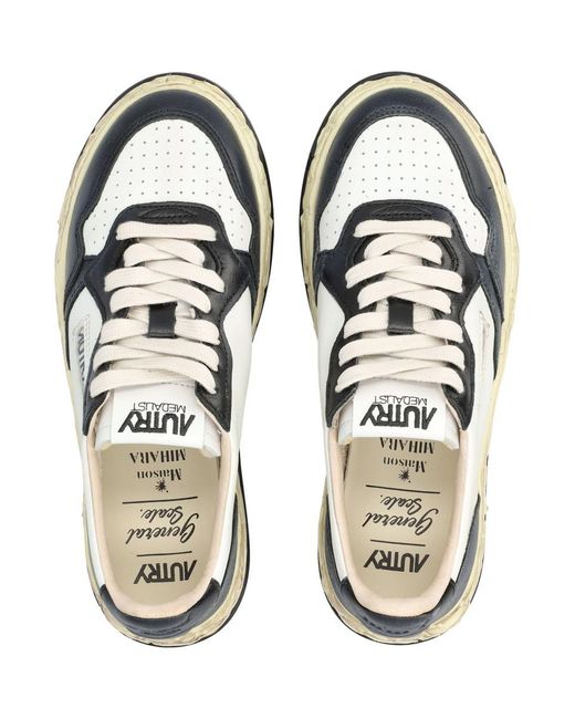 AUTRY X MAISON MIHARA Yasuhiro Medalist Low Super Vintage And Leather ...