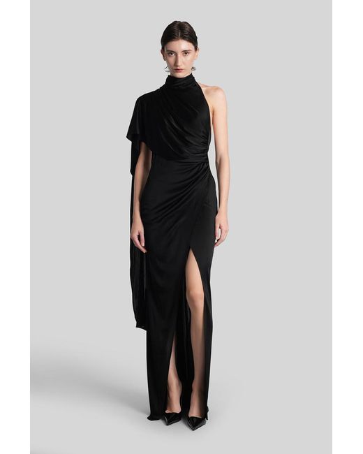 ANDAMANE Waverly Maxi Long Dress in Black | Lyst UK