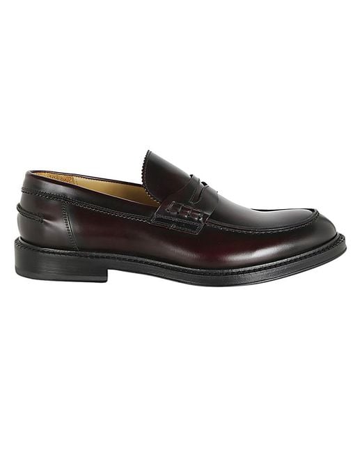 Corvari Loafer Wembley Leather Bottom Shoes in Black for Men | Lyst