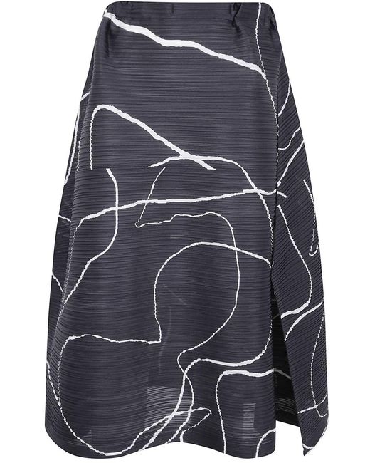 Pleats Please Issey Miyake "pause" Skirt Clothing in Black | Lyst UK