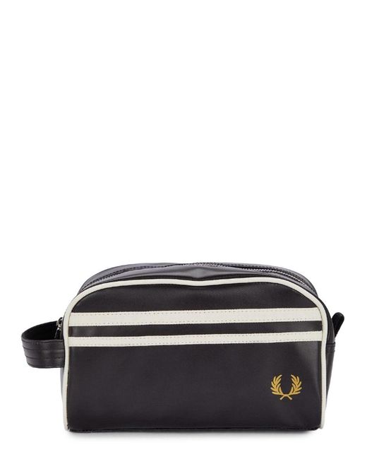Fred Perry Beauty Case "Laurel Wreath" in Black for Men | Lyst