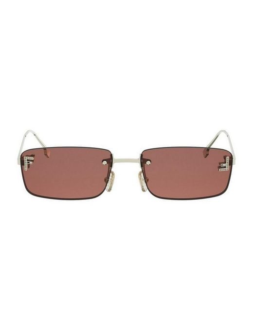 Fendi First Crystal Sunglasses in Brown | Lyst UK