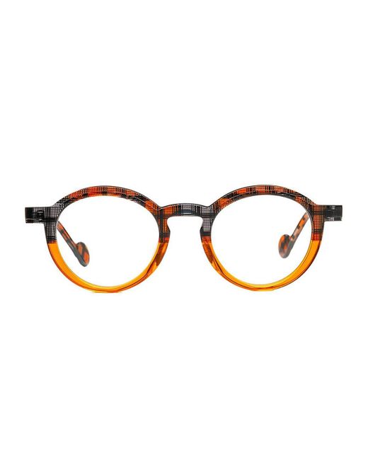 Matttew Checkers Eyeglasses in Brown for Men | Lyst UK