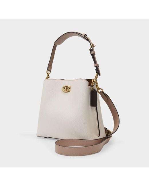 COACH Willow Bucket Bag in Natural | Lyst