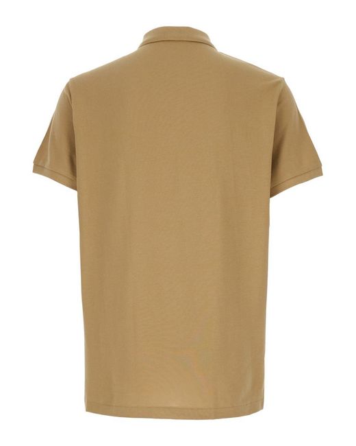 Polo Ralph Lauren Beige Polo Shirt With Classic Collar And Pony ...