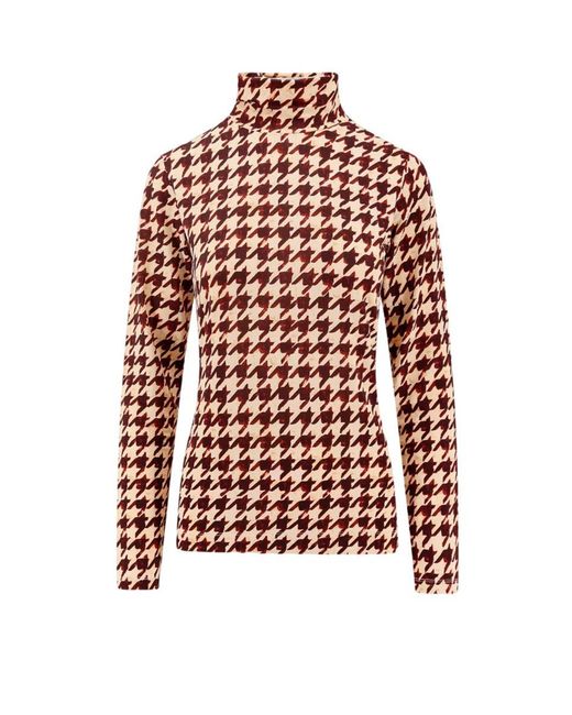Dries Van Noten Stretch Viscose Top in Red | Lyst UK