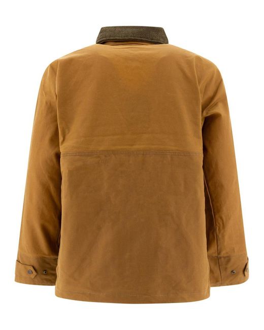 Filson "Tin Cloth Field" Jacket in Brown for Men | Lyst