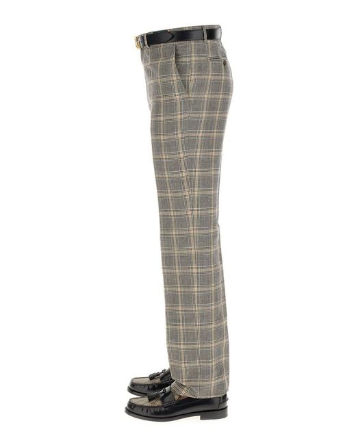 Gucci Pants With Prince Of Wales Pattern in Grey for Men | Lyst UK