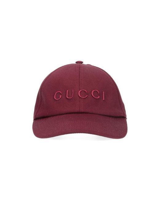 Gucci Hats in Red for Men | Lyst