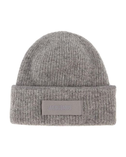 Jacquemus Le Bonnet Gros Grain in Gray | Lyst