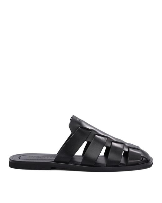 Prada Cage Mules in Black for Men | Lyst