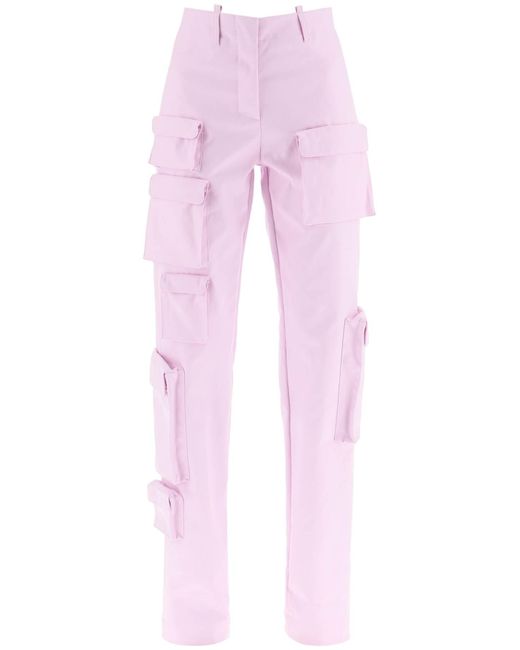 Off-White c/o Virgil Abloh Gabardine Cargo Pants in Pink | Lyst Off-White c/o Virgil Abloh Gabardine Cargo Pants in Pink | Lyst