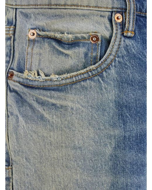 Purple Brand Flared Jeans With Logo Patch On The Rear And Faded Effect ...