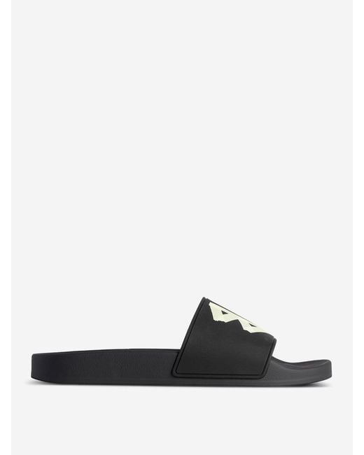 Balenciaga Slide Logo Flip Flops in White for Men | Lyst