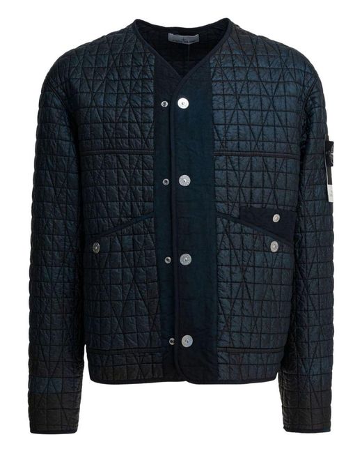 Stone Island Jacket in Blue for Men | Lyst UK