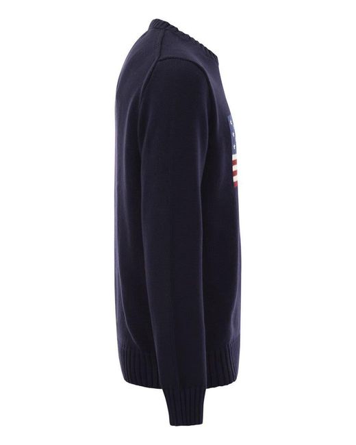 Polo Ralph Lauren Iconic Flag Shirt in Blue for Men | Lyst UK