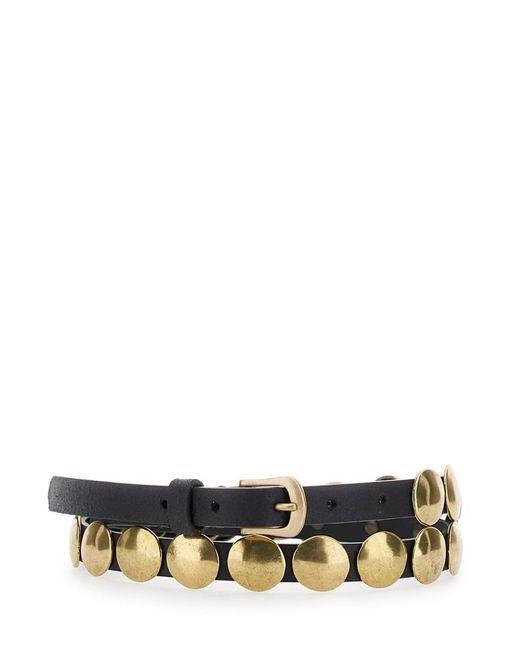 Golden Goose 'Trinidad' Belt With Pin-Buckle Closure And Stud Details ...
