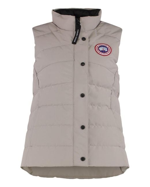 Canada Goose Gilet Padded Freestyle in Grey | Lyst UK