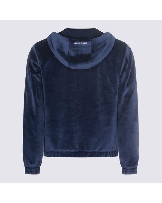 adidas Originals Navy Cotton Wb Velour Tj Sweatshirt in Blue | Lyst UK