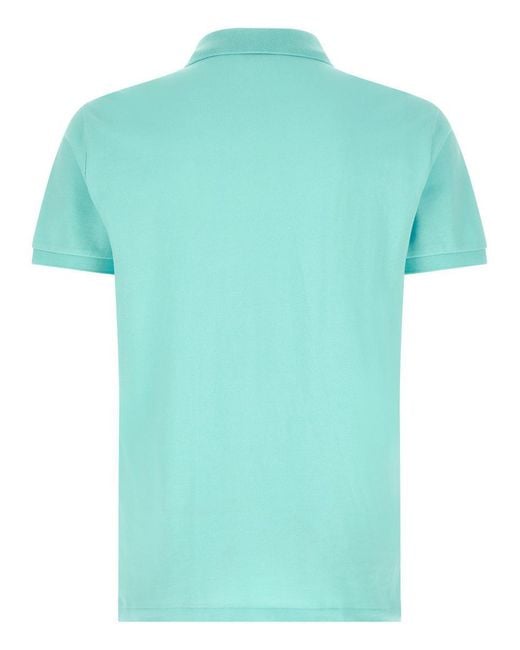 Polo Ralph Lauren Logo Embroidery Polo Shirt in Green for Men | Lyst UK