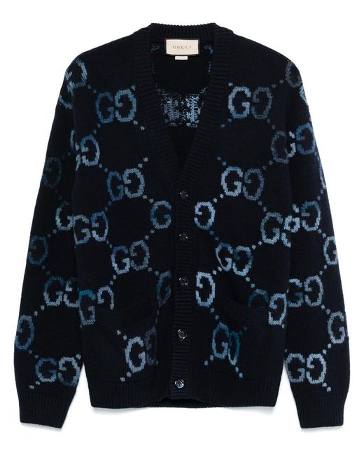 Gucci Cardigan in Blue for Men | Lyst