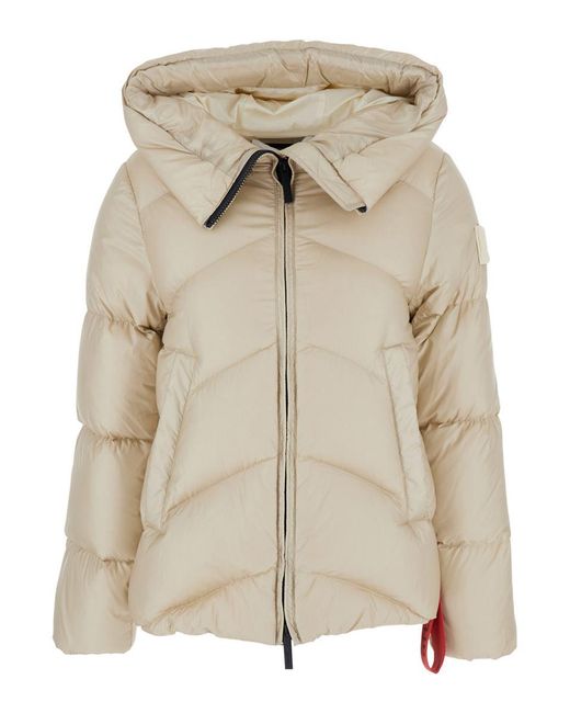 AFTER LABEL 'Helsinki' Down Jacket With Logo Patch On The Sleeve And ...