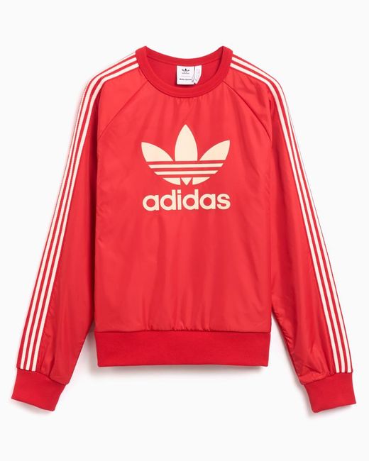 adidas Originals Wb Nylon Crew Clothing in Red for Men | Lyst