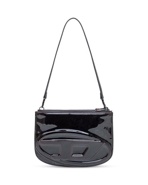 DIESEL Bag 1dr Twin In Black Patent Leather | Lyst