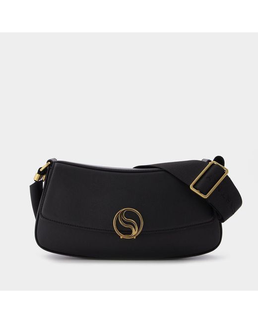 Stella McCartney S-Wave Small Hobo Bag in Black | Lyst