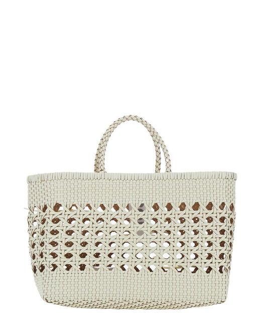 OSOI 'Biscuit Tote' Handbag With Double Round Handles And Braided ...