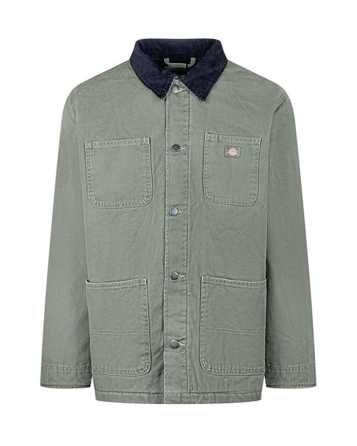 Dickies Jacket With Contrast Collar in Green for Men | Lyst UK