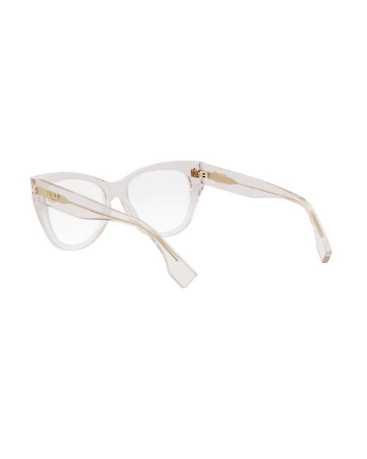 Fendi Roma Eyeglasses in White | Lyst UK