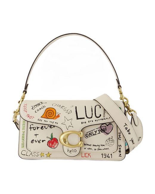 COACH Sketch Print Tabby 26 Shoulder Bag in Metallic | Lyst