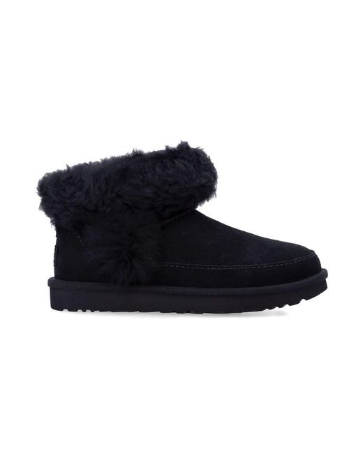 UGG Classic Ultra Mini Chalet Sheepskin Boots in Blue | Lyst UK