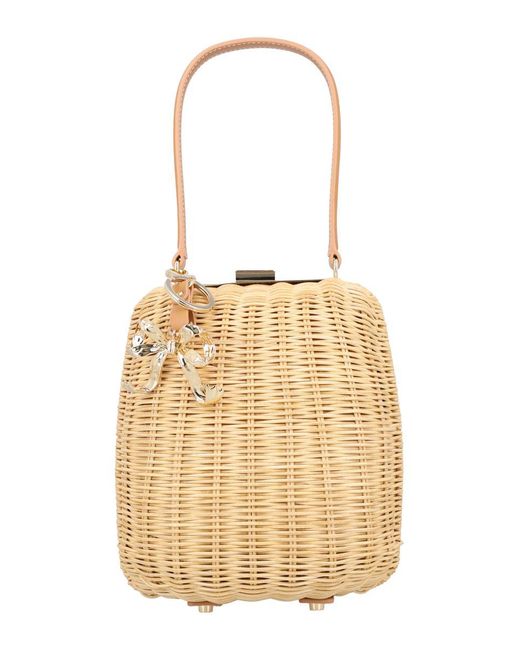 Self-Portrait Rattan Bag in Natural | Lyst