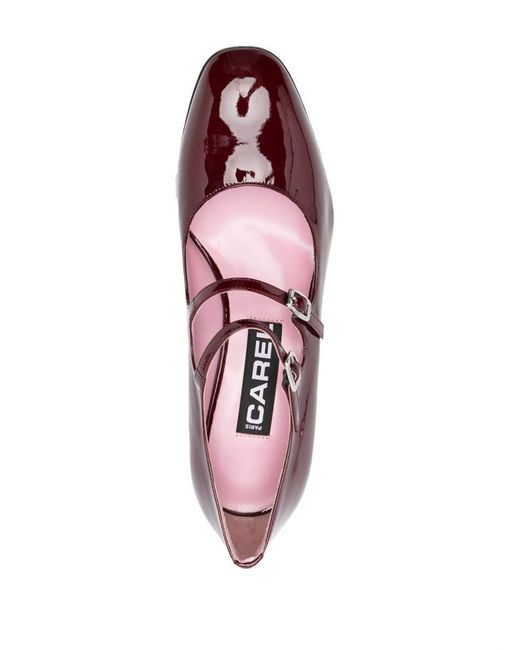 CAREL PARIS Alice Patent Leather Mary Janes Pumps in Brown | Lyst CAREL PARIS Alice Patent Leather Mary Janes Pumps in Brown | Lyst