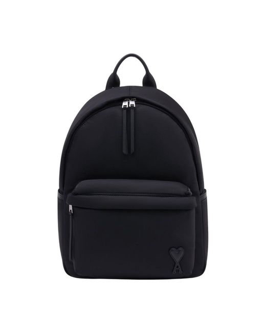 Ami Paris Marcel Backpack in Black for Men | Lyst UK