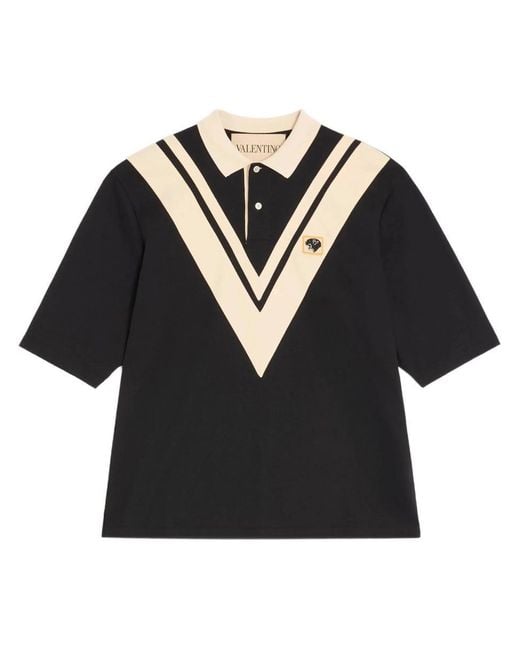 Valentino Garavani Polo Clothing in Black for Men | Lyst UK