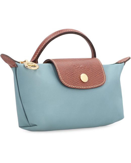Longchamp Le Pliage Original Clutch in Blue | Lyst