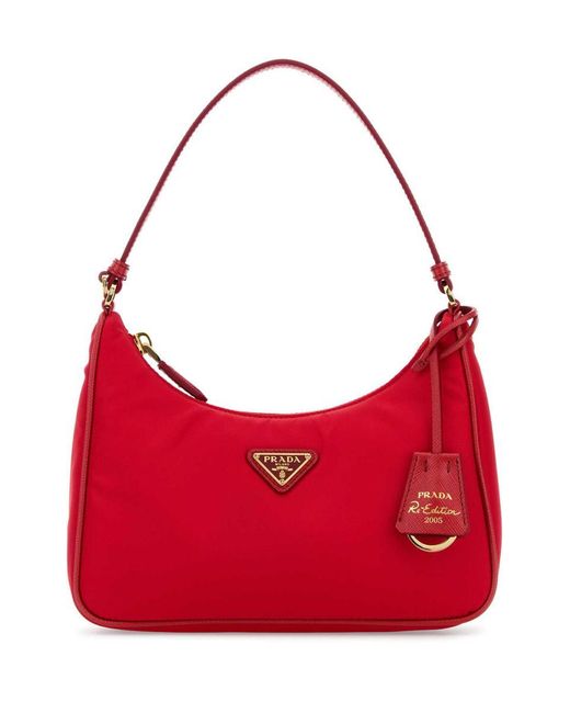 Prada Handbags in Red | Lyst UK