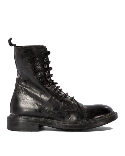 Moma "Bristol" Combat Boots in Black | Lyst