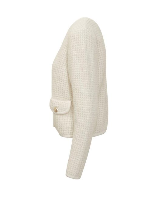 Ba&sh Wool Cardigan in White | Lyst UK