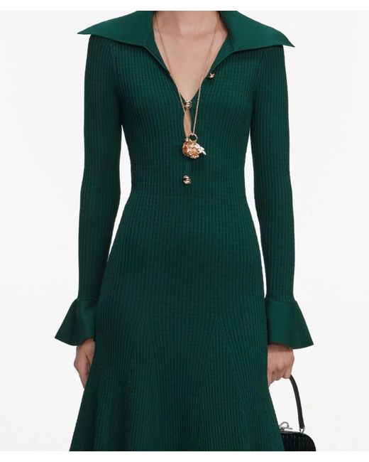 Self-Portrait Dresses in Green | Lyst UK