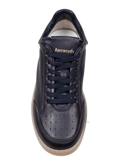 Barracuda Calfskin Sneakers in Blue for Men | Lyst UK
